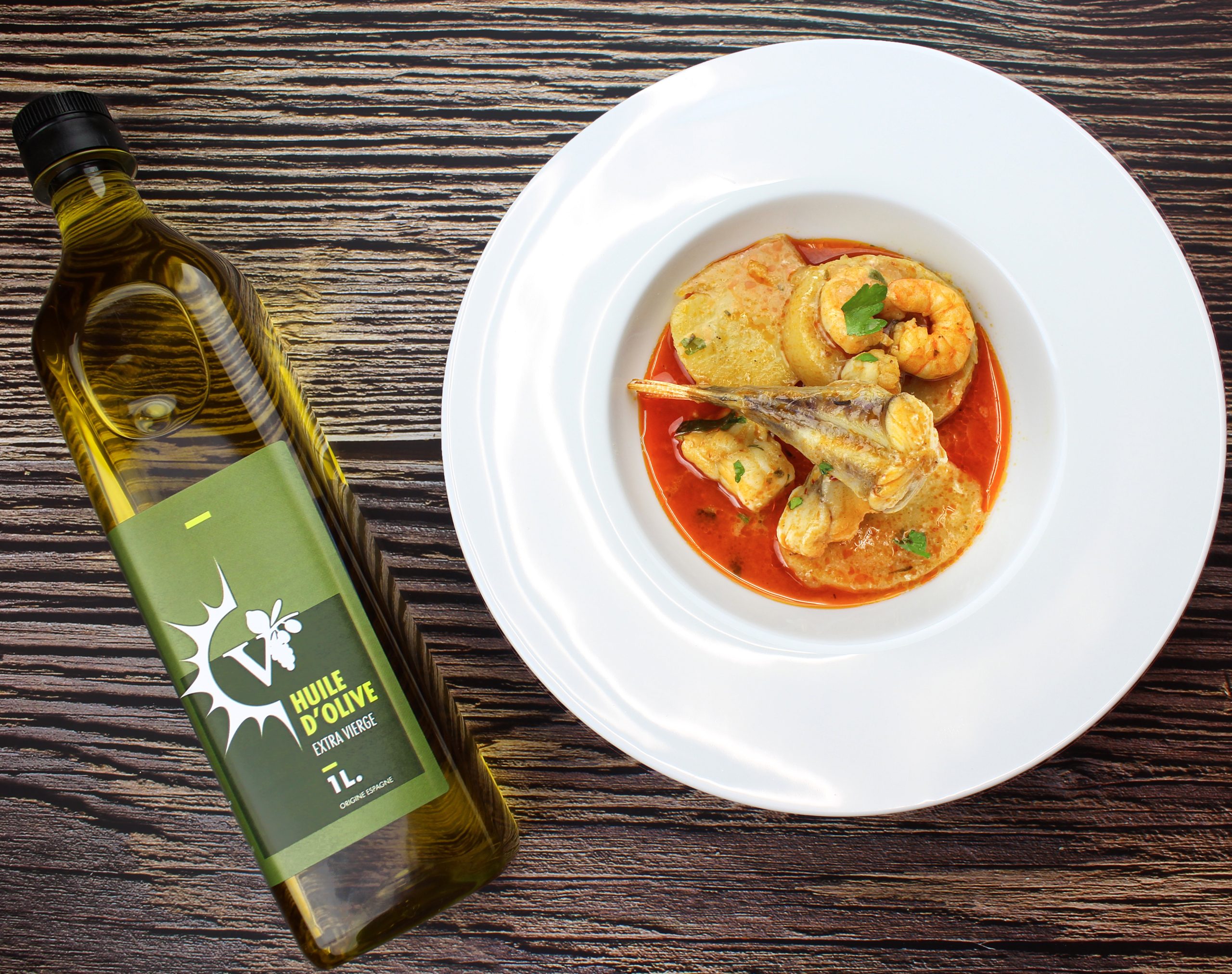 Evoo & Bouilabaisse Soup - Le Jardín De Vanessa